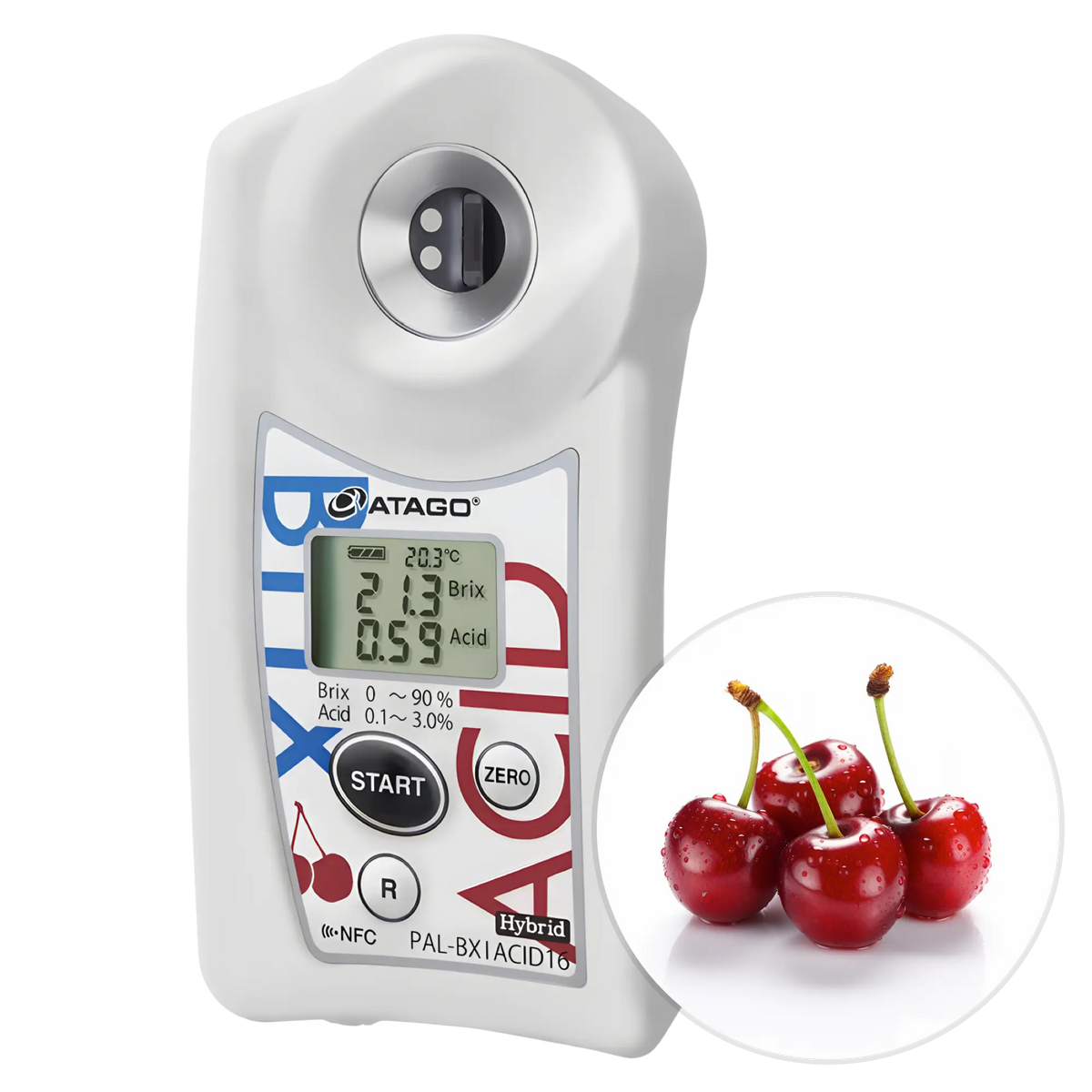 Pocket wholeselling Brix Acidity Meter Cherry